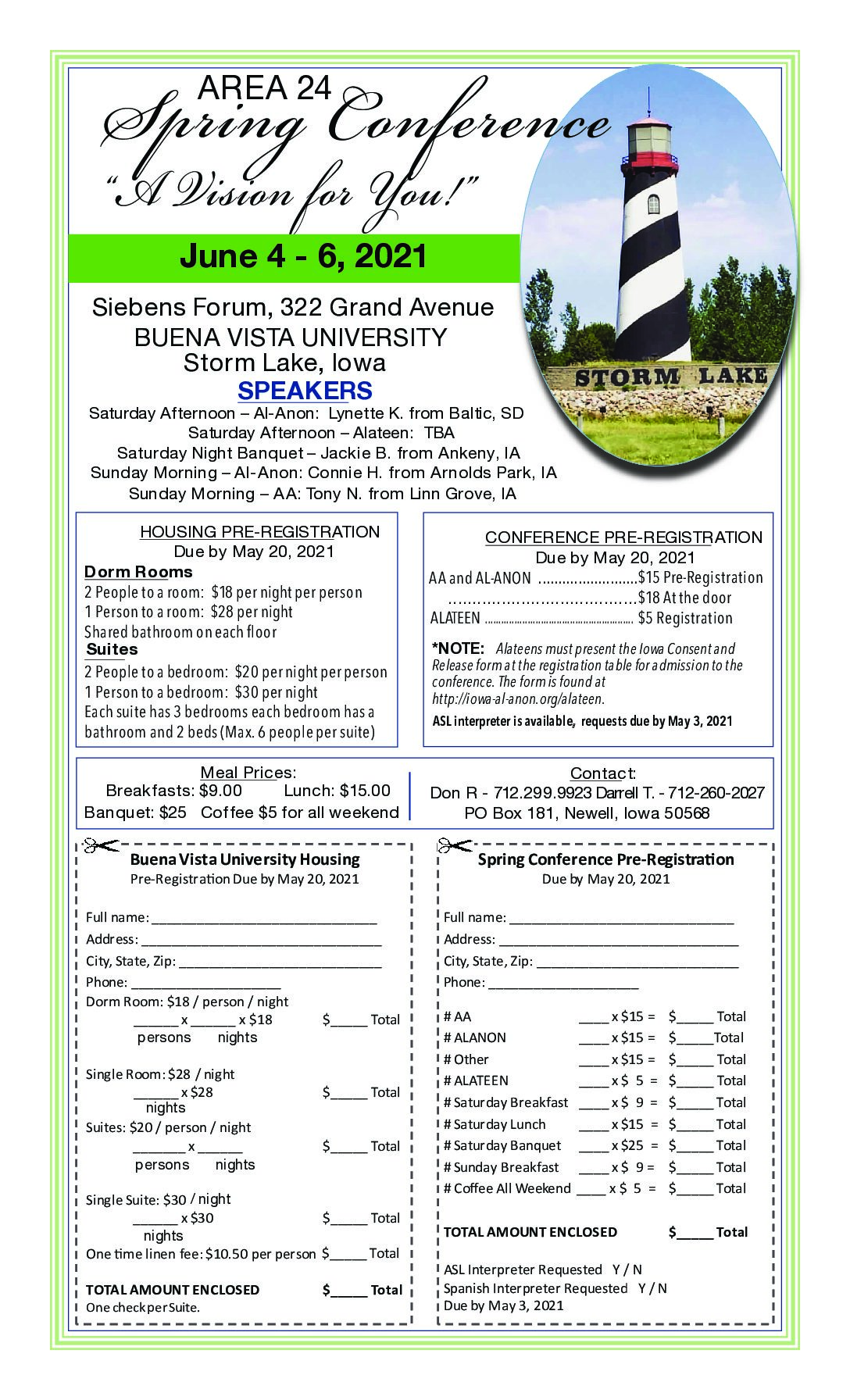 Area 24 Spring Conference