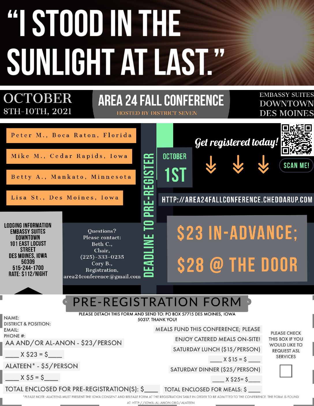 Area 24 Fall Conference